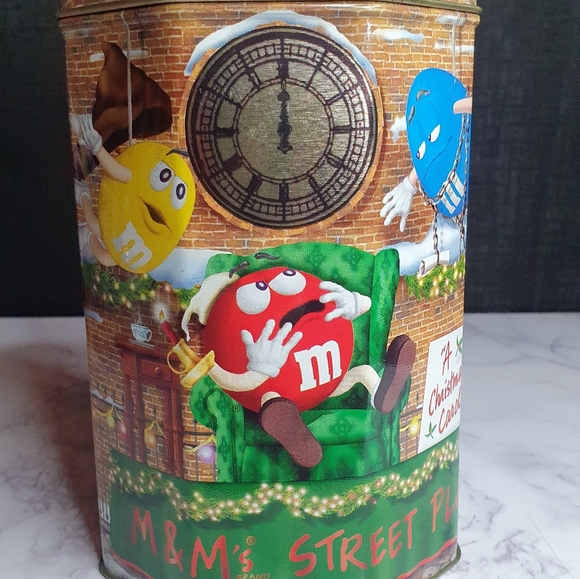 M&M'S | Toys | Vintage Mm Christmas Tin | Poshmark